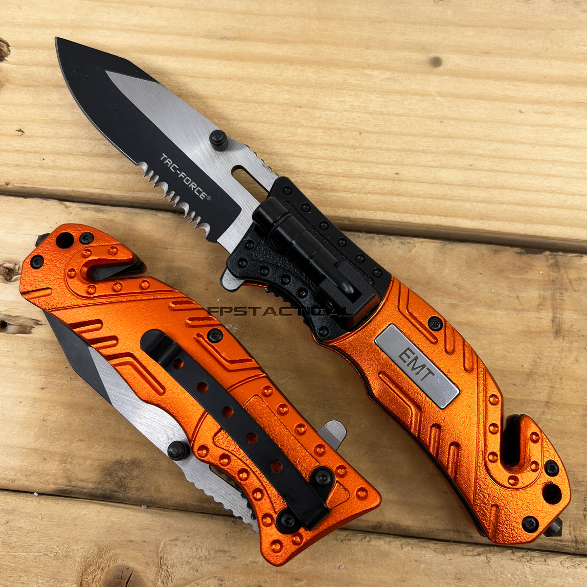Tac-Force EMT/EMS Spring Assisted Tactical Rescue Knife w/ Integrated ...